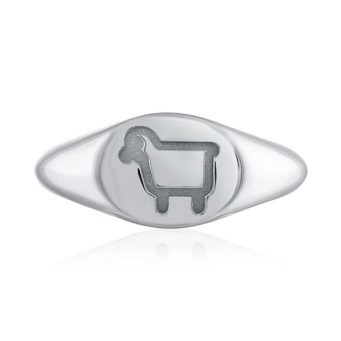 Sterling Silver Lamb Jewelry Inspirational Statement Ring - Julie Lamb
